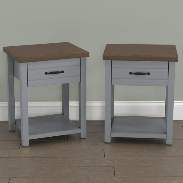 Living Essentials by Hillsdale Lancaster Wood Nightstand with 1 Drawer ...