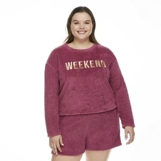 George Plus Women's Terry Knit Pajamas 2-Piece Set - Walmart.ca