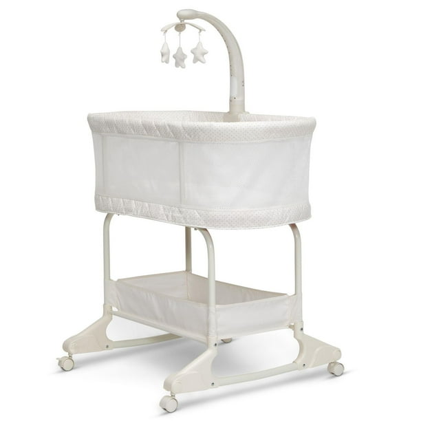 Delta Children SleepCool Rocking Bassinet with Airflow Mesh, Sunset ...