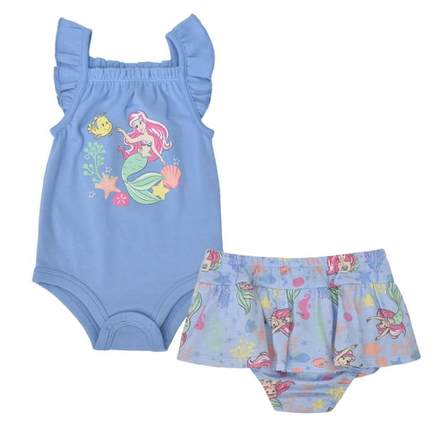 Disney Ariel Bodysuit Set, Sizes: 0/3M - 18/24M - Walmart.ca