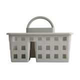 Mainstays Plastic Caddy Craft and Hobby Organizer Basket Gray ...