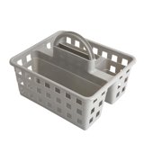 Mainstays Plastic Caddy Craft and Hobby Organizer Basket Gray ...