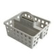 Mainstays Plastic Caddy Craft and Hobby Organizer Basket Gray ...