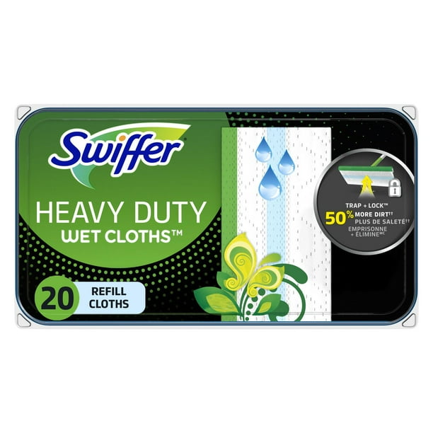 Swiffer Sweeper Heavy Duty Wet Multi-Surface Cloth Refills for Floor ...