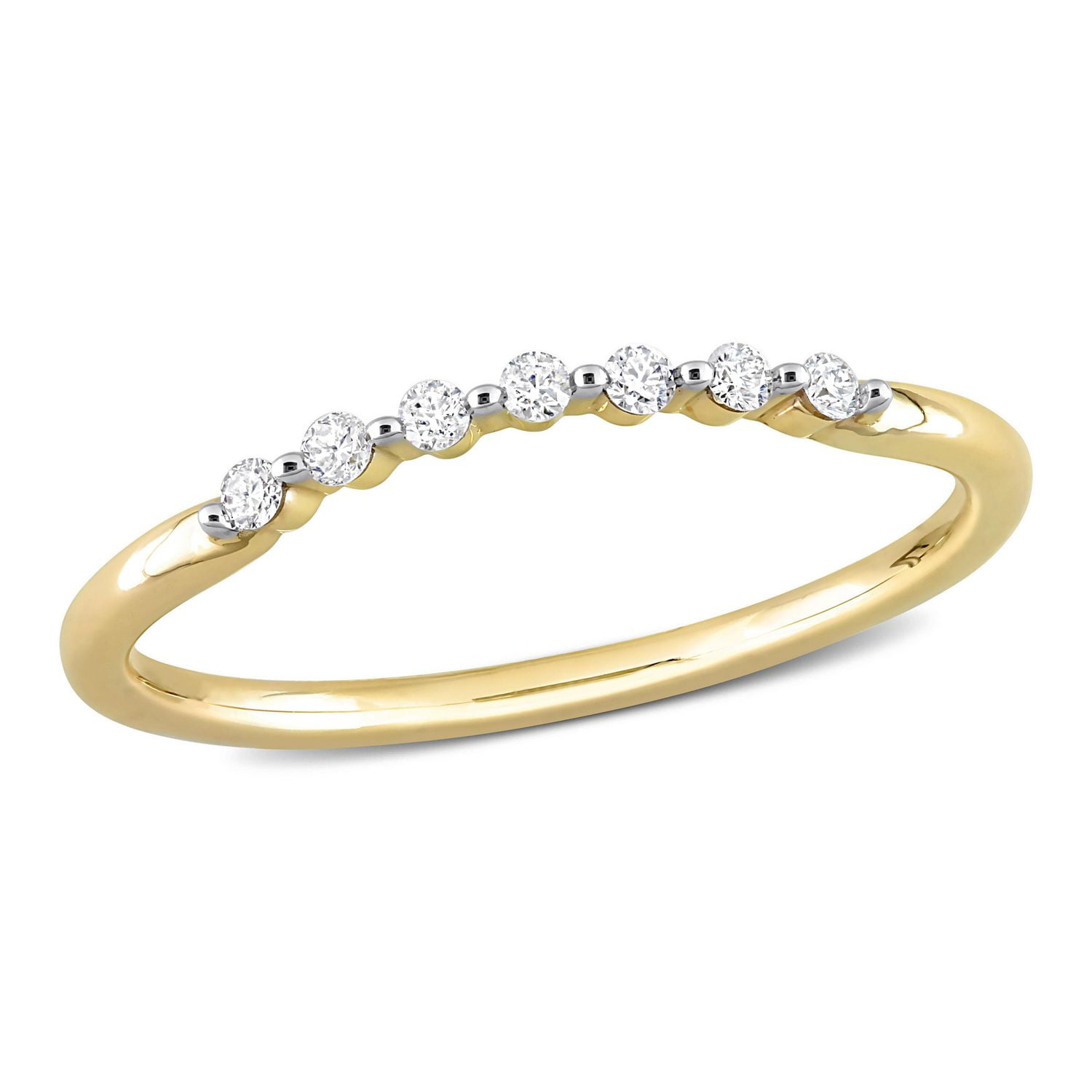 Click here for Miabella 1/10 Carat T. W. Diamond 10k Yellow Gold... prices