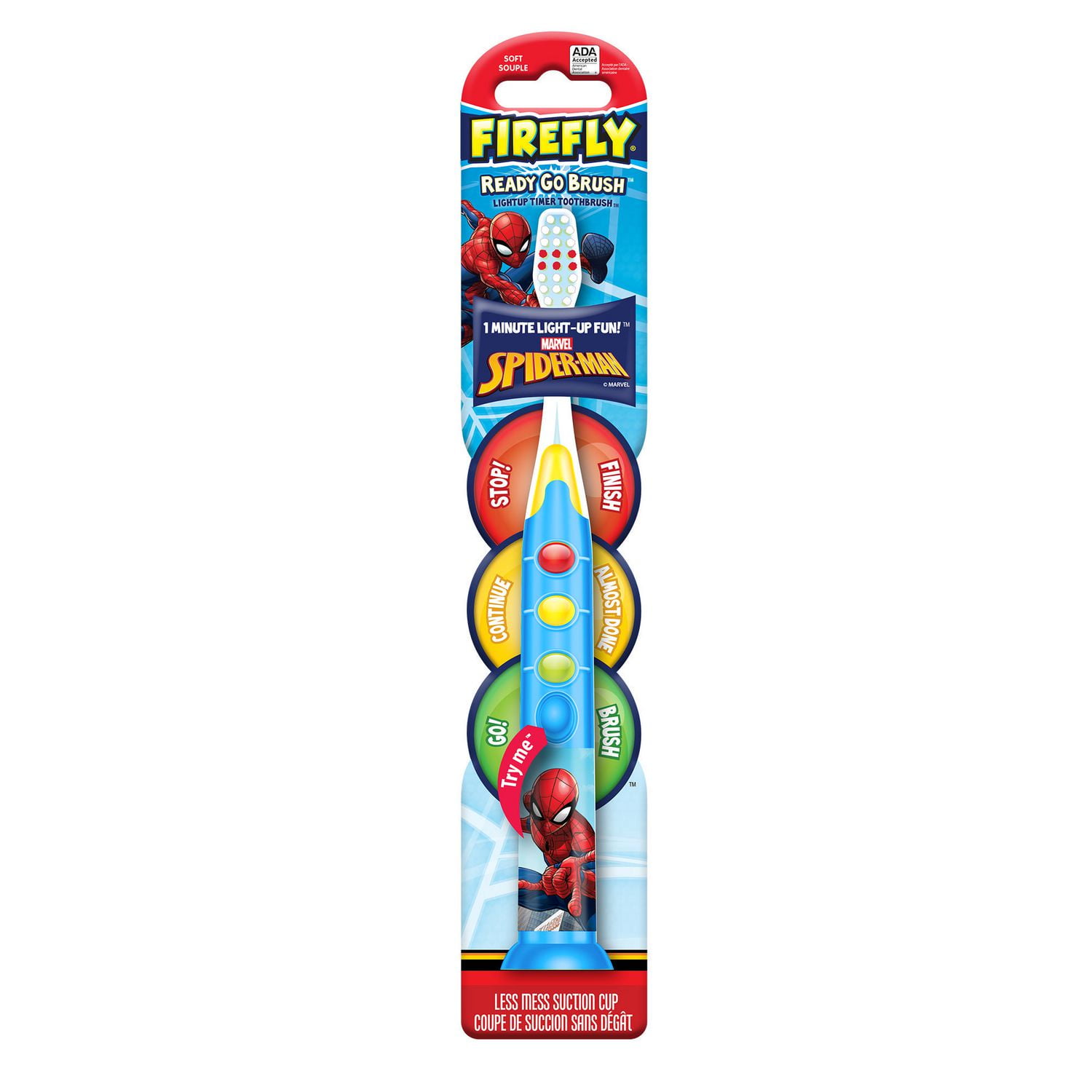 Firefly® Ready Go Brush Spider-Man Toothbrush | Walmart Canada
