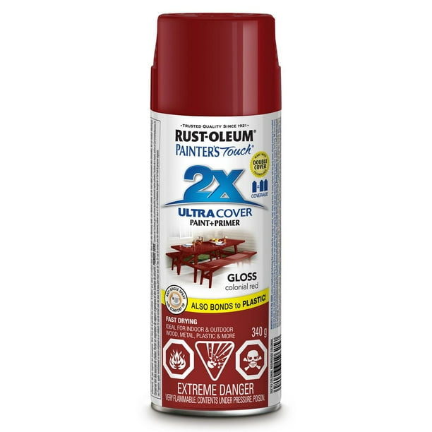 Painter's Touch 2X Ultra Cover - Gloss Colonial Red Aerosol, 340 g ...