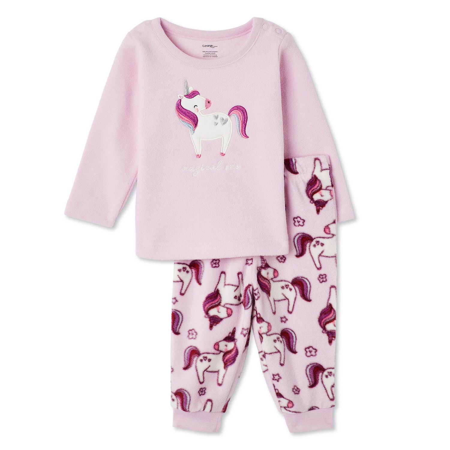 Click here for George Baby Girls Fleece Pajama 2-Piece Set 0-3 Mo... prices