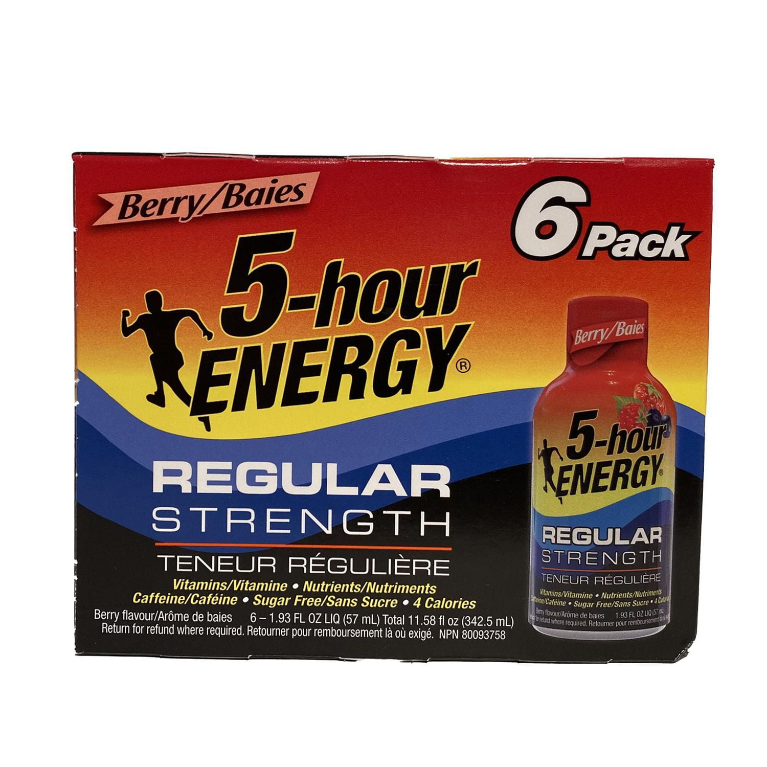 5 Hour Energy Regular Strength 6 pack Berry | Walmart Canada