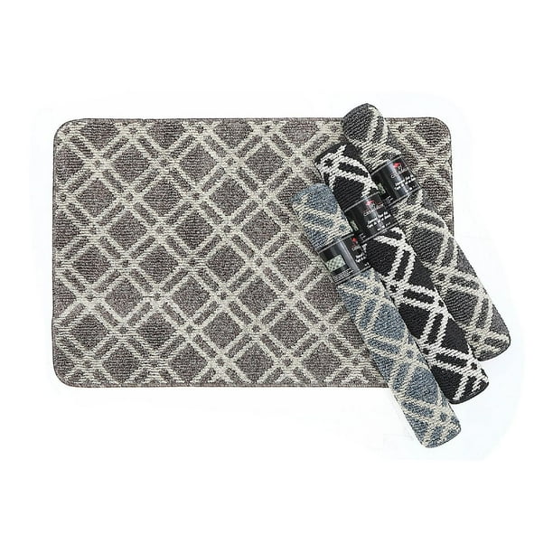 IH Casa Decor Diamond Tufted Floor Mat Asstd 3' X 4' - Set of 4 ...