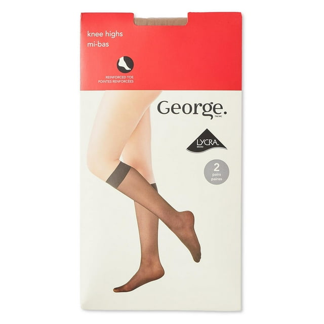 George Women's Sheer Knee Highs 2-Pack - Walmart.ca