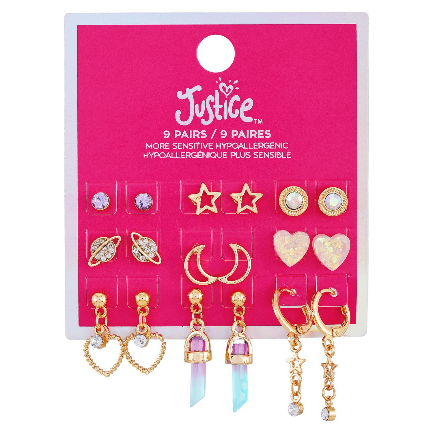 Click here for Justice Earrings Set One Size prices