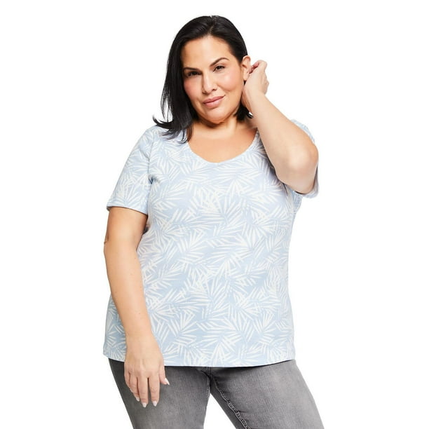Iyla Plus Women's Crew Neckline Tee - Walmart.ca