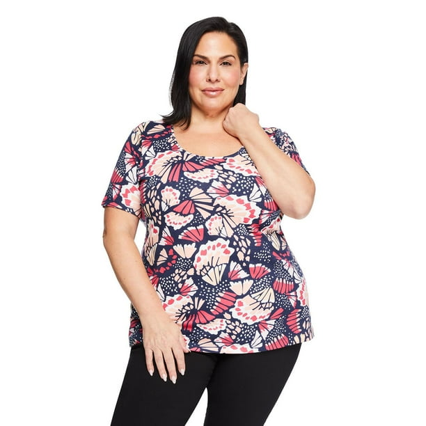Iyla Plus Women's Crew Neckline Tee - Walmart.ca