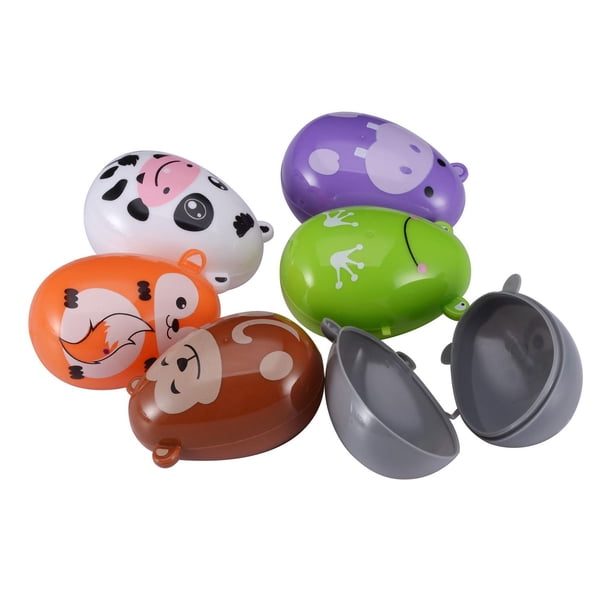 Way to Celebrate Easter 43 mm Animal Plastic Easter Eggs, 12 Eggs ...