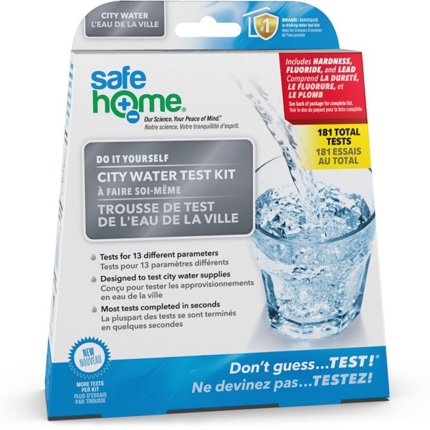 Do it yourself city water drinking test kit- test up to 181 total tests ...