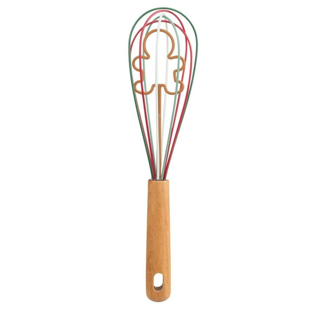 Holiday Time 12-inch Silicone Whisk, Gingerbread Cookie Character ...