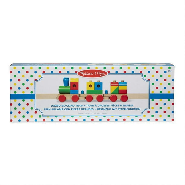 Melissa & Doug Jumbo Wooden Stacking Train - Walmart.ca