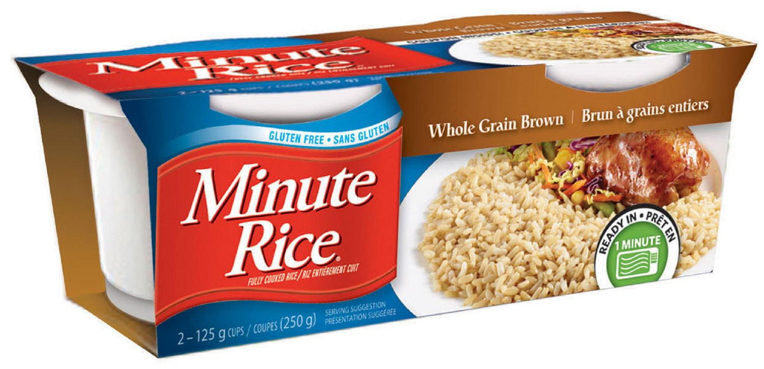 Minute Rice® Whole Grain Brown Rice Cups, 250 g | Walmart Canada