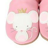 Robeez - Toddler, Kids, Girls - Soft Sole Leather Slippers with Suede ...