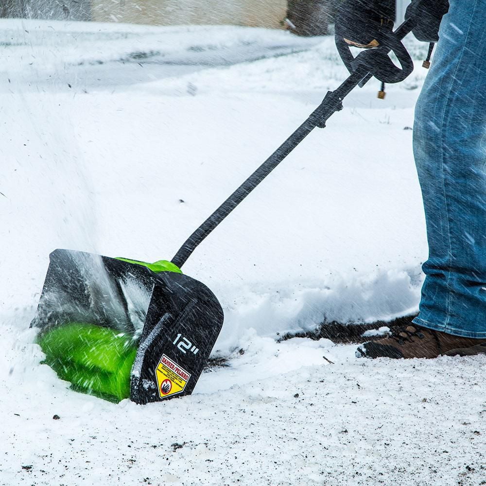 Greenworks PRO Cordless 80V 12 Inch Snow Shovel 2.0 AH Battery and Charger Included Walmart