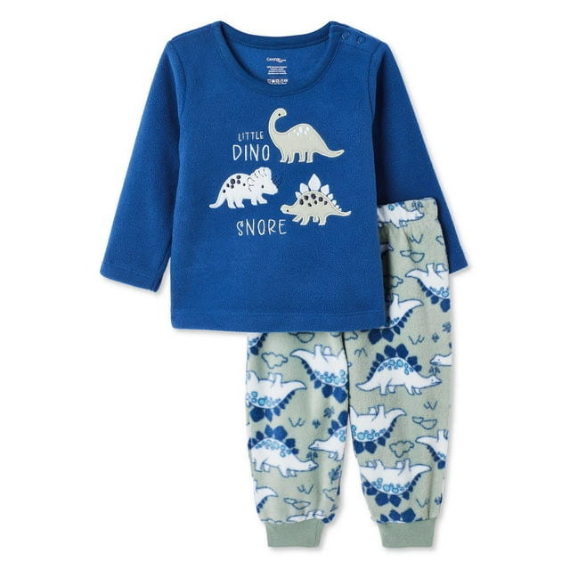 George Baby Boys' Fleece Pajama 2-Piece Set - Walmart.ca