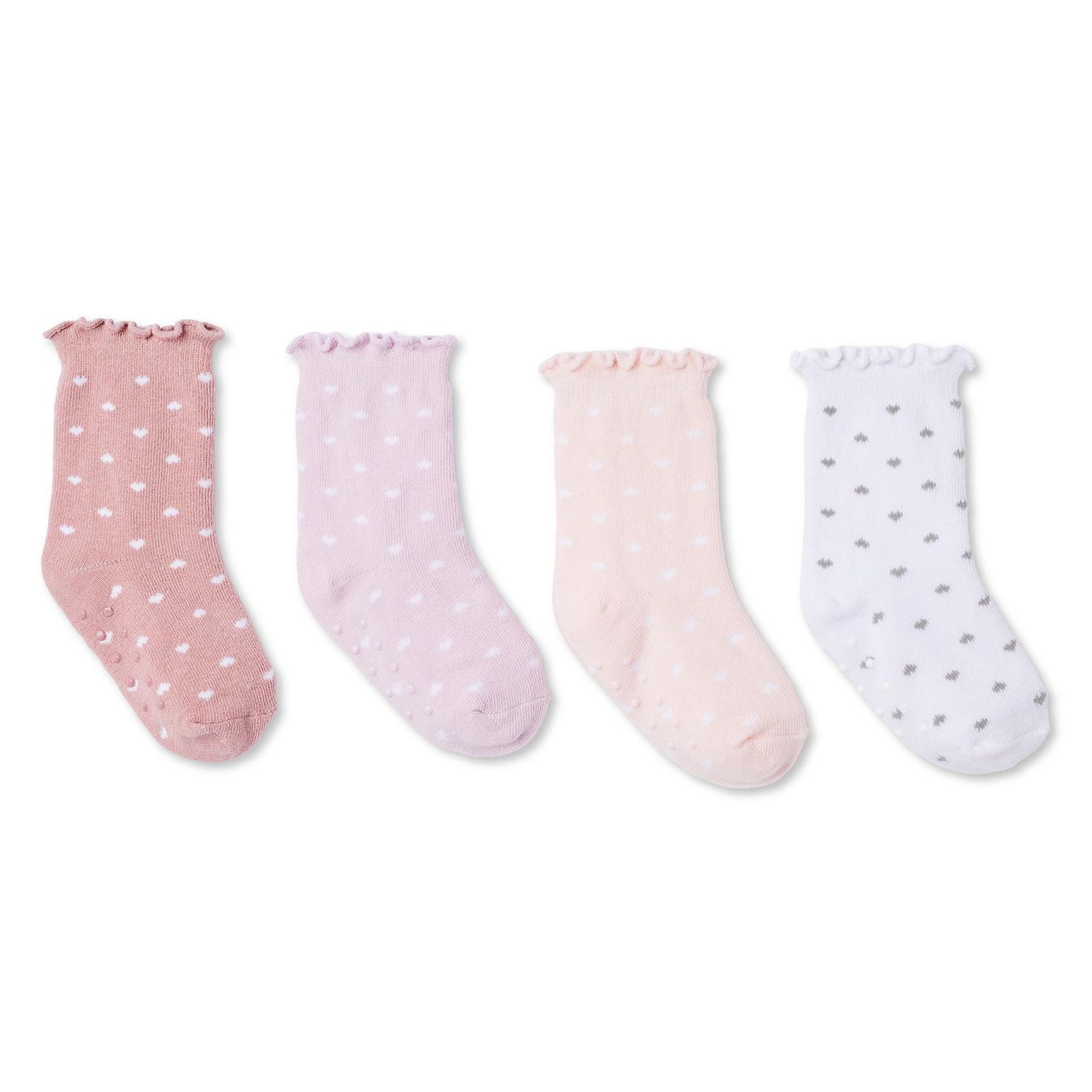 Click here for George Toddler Girls Crew Socks 4-Pack 2-5 prices