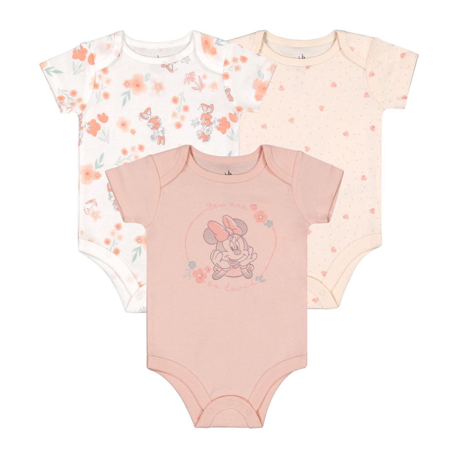 Click here for Disney Minnie Mouse Organic Cotton 3pc Bodysuit Se... prices