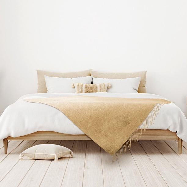 Faux Cashmere Throw Straw - Walmart.ca