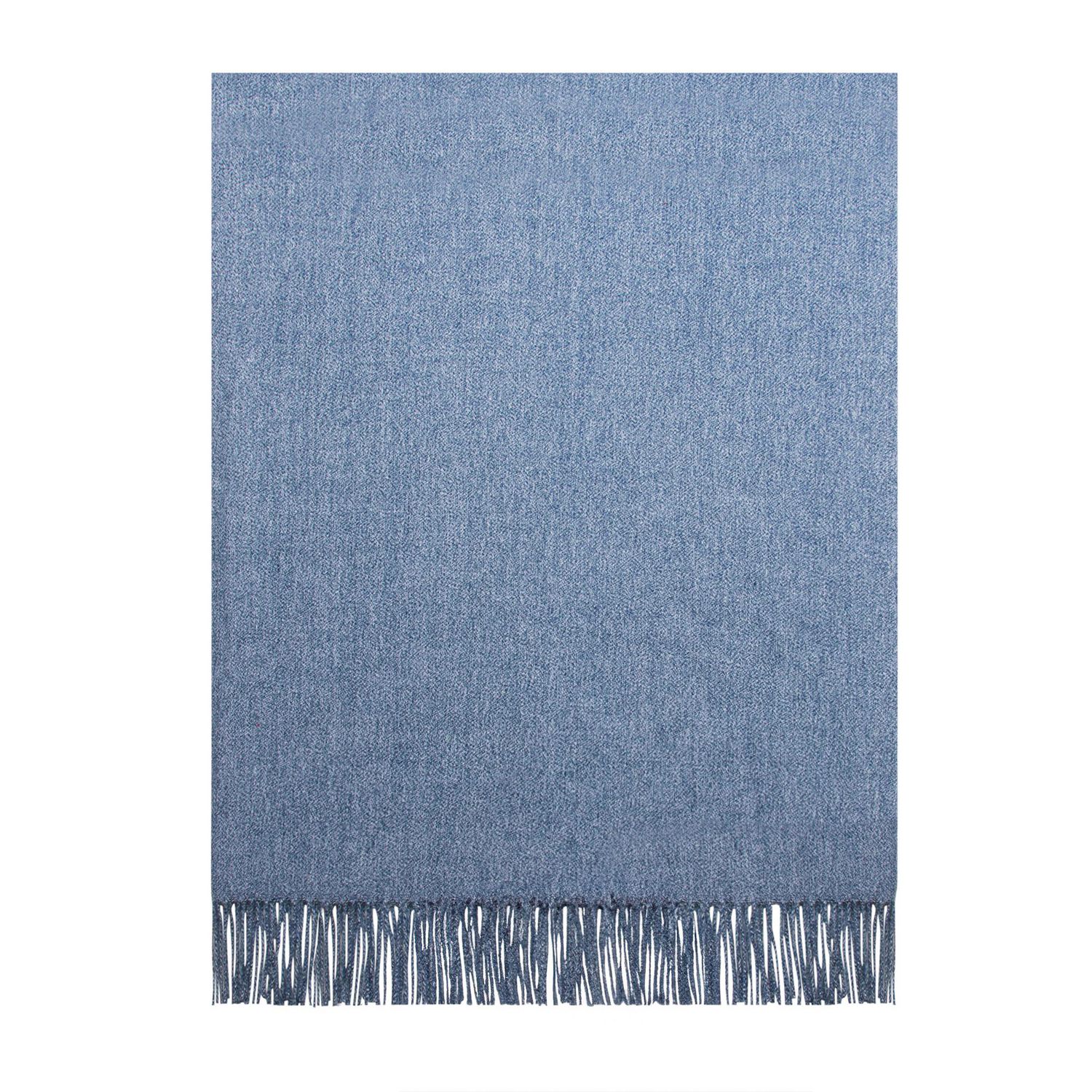 Faux Cashmere Throw Navy - Walmart.ca