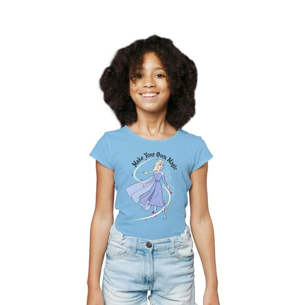 Disney Frozen 2 Girls Elsa Own Magic Short Sleeve T-Shirt - Walmart.ca