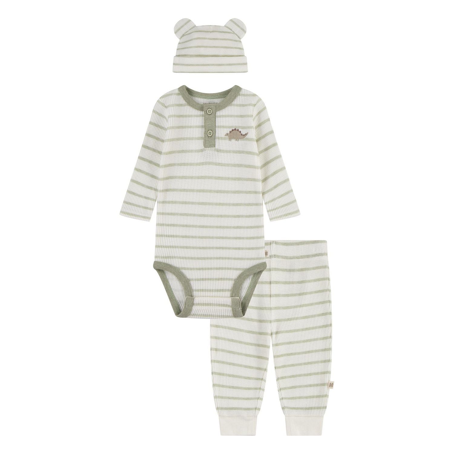 Click here for Huggies Striped Dino 3-Piece Organic Essentials Se... prices