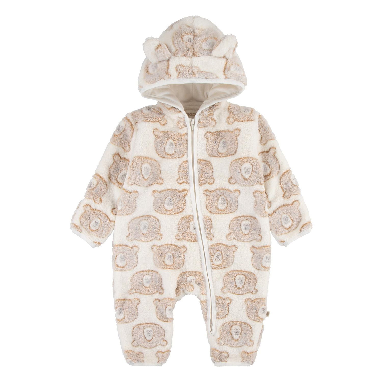 Click here for Huggies Bear Jacquard Pram Coveralls 3 Months prices