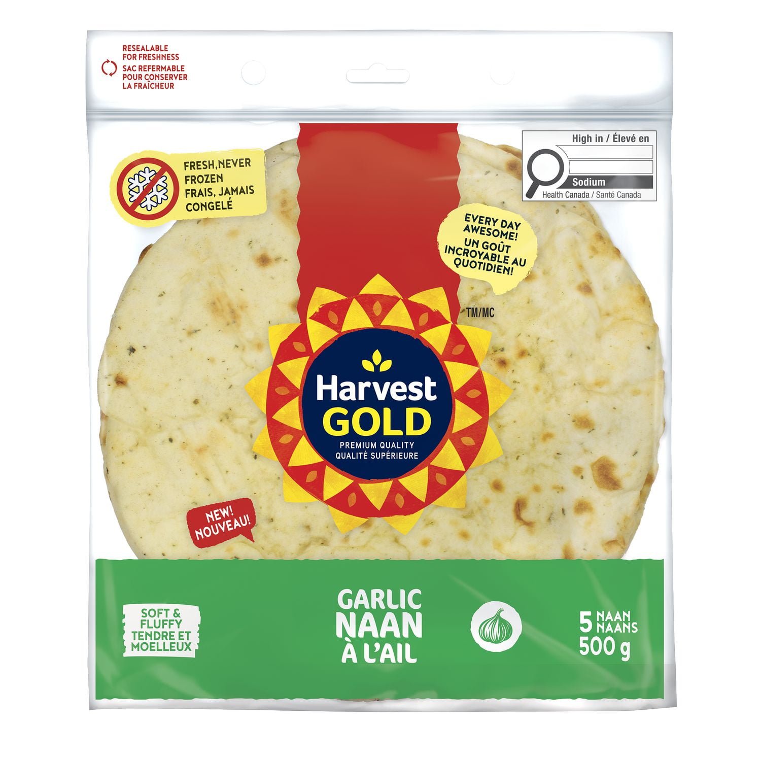 Click here for Harvest Gold Garlic Naan prices