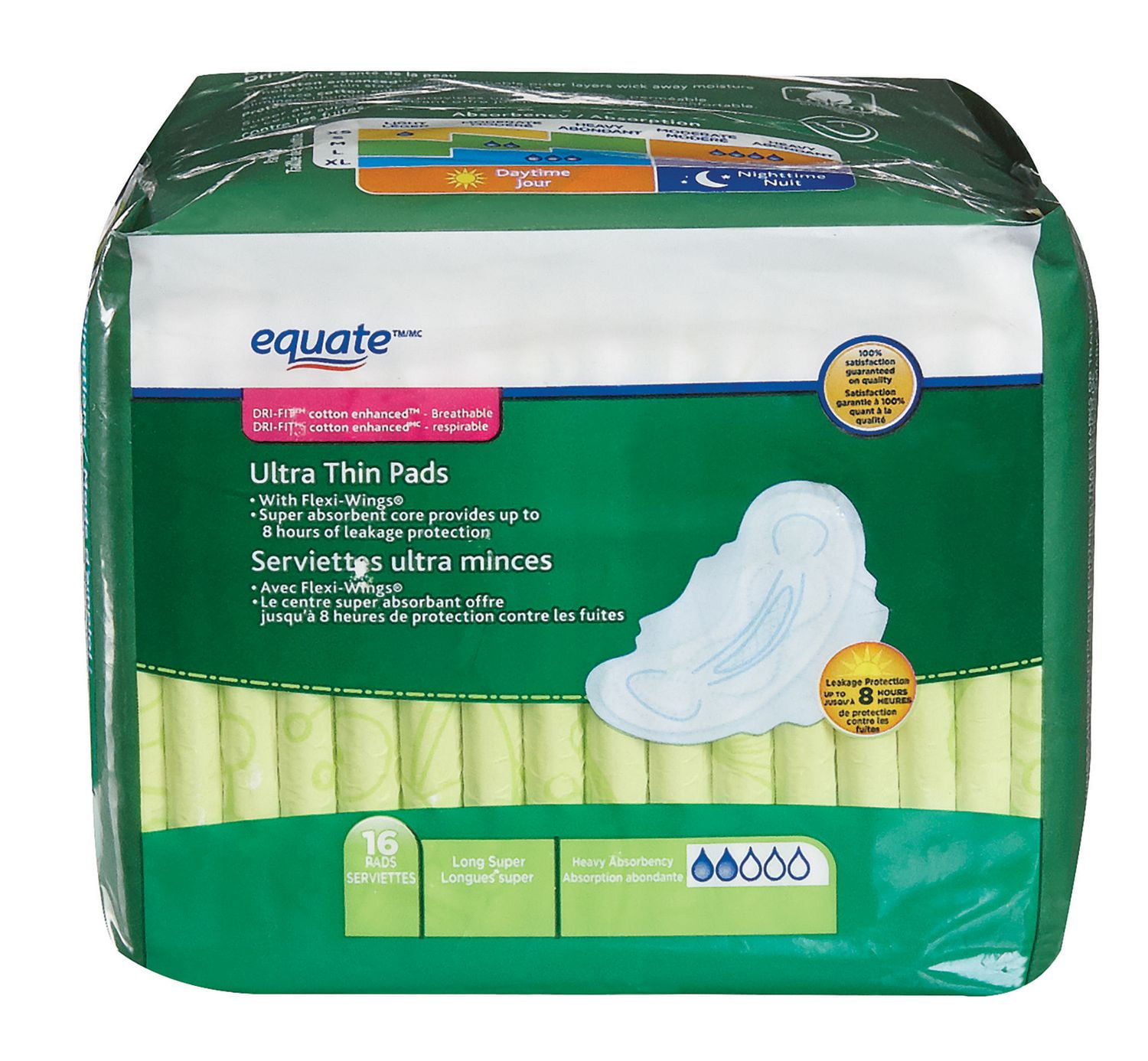 Equate Heavy Absorbency Long Ultra Thin Pads | Walmart Canada