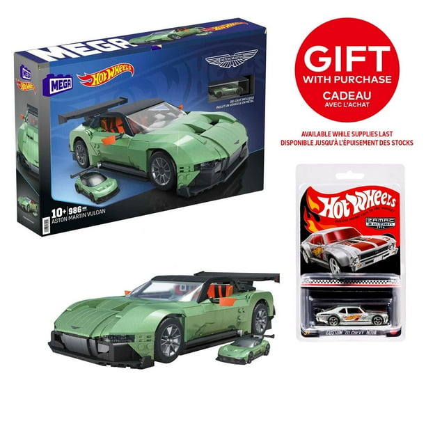 MEGA Hot Wheels Aston Martin Vulcan Vehicle Building Kit (986 Pieces ...