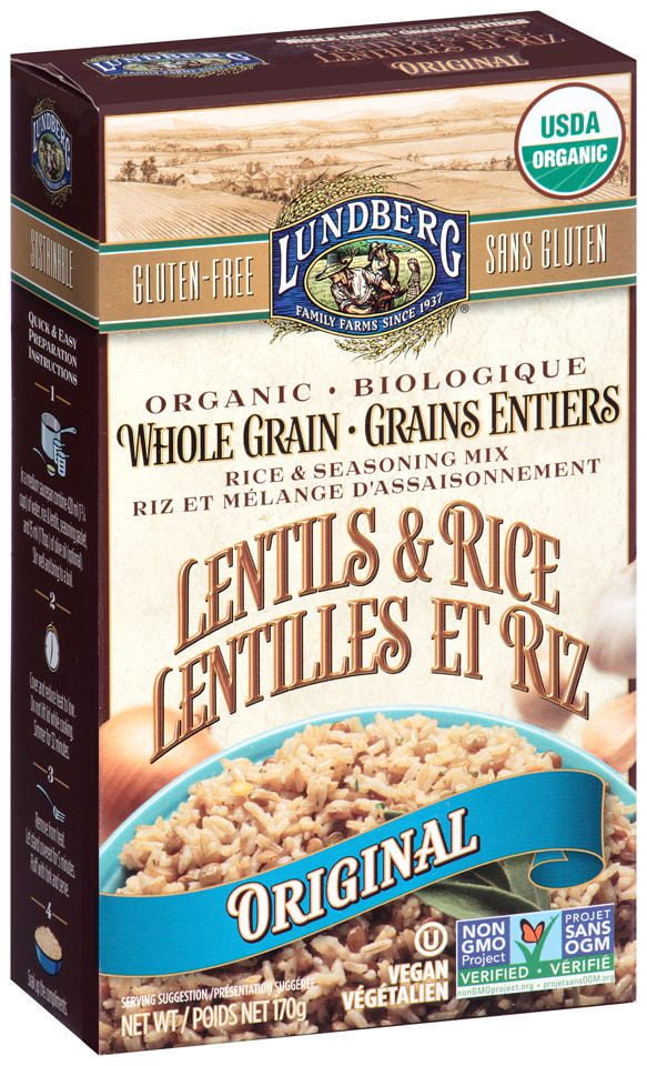 Lundberg Organic Whole Grain Rice & Lentils | Walmart Canada