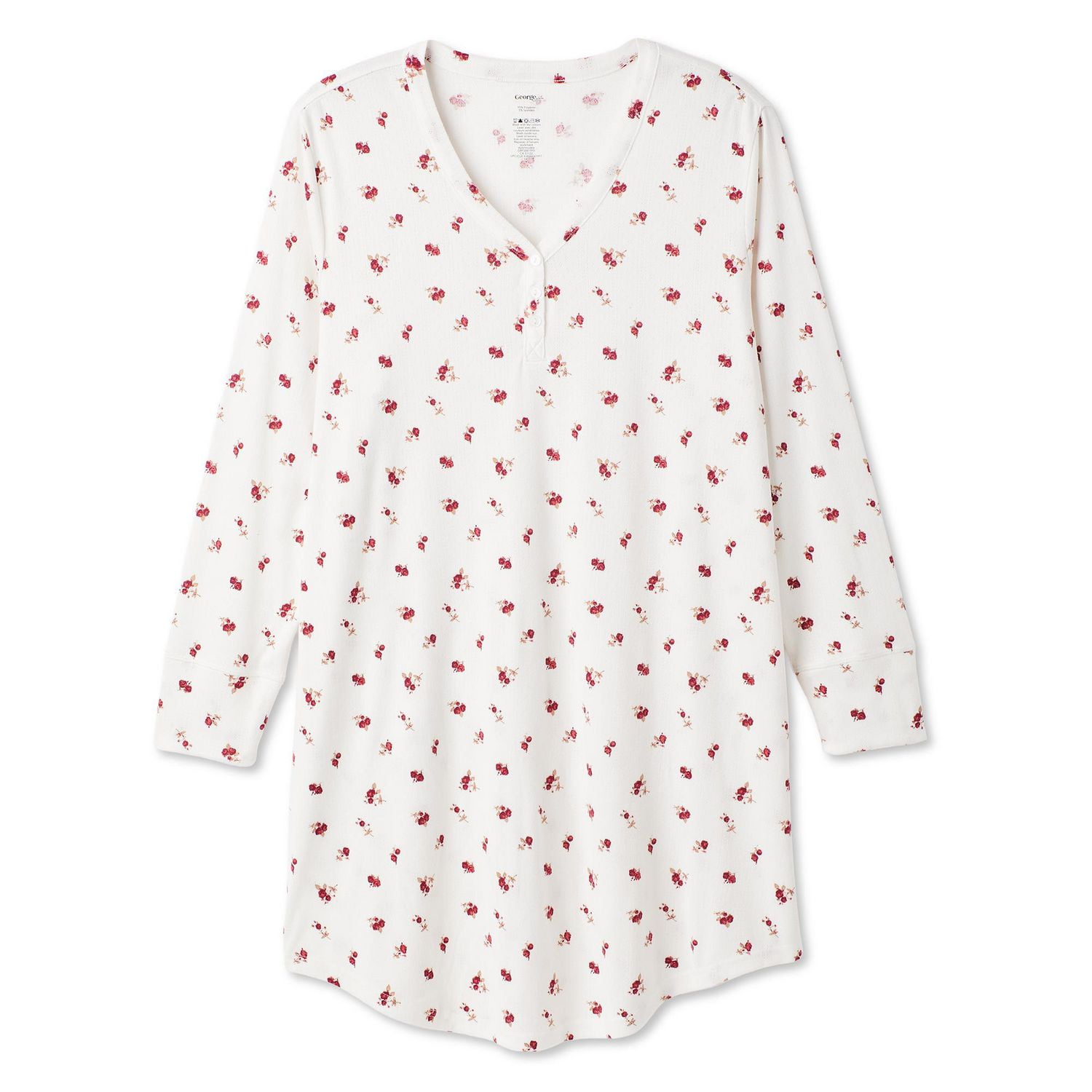 Click here for George Womens Plus Henley Nightshirt 1x prices