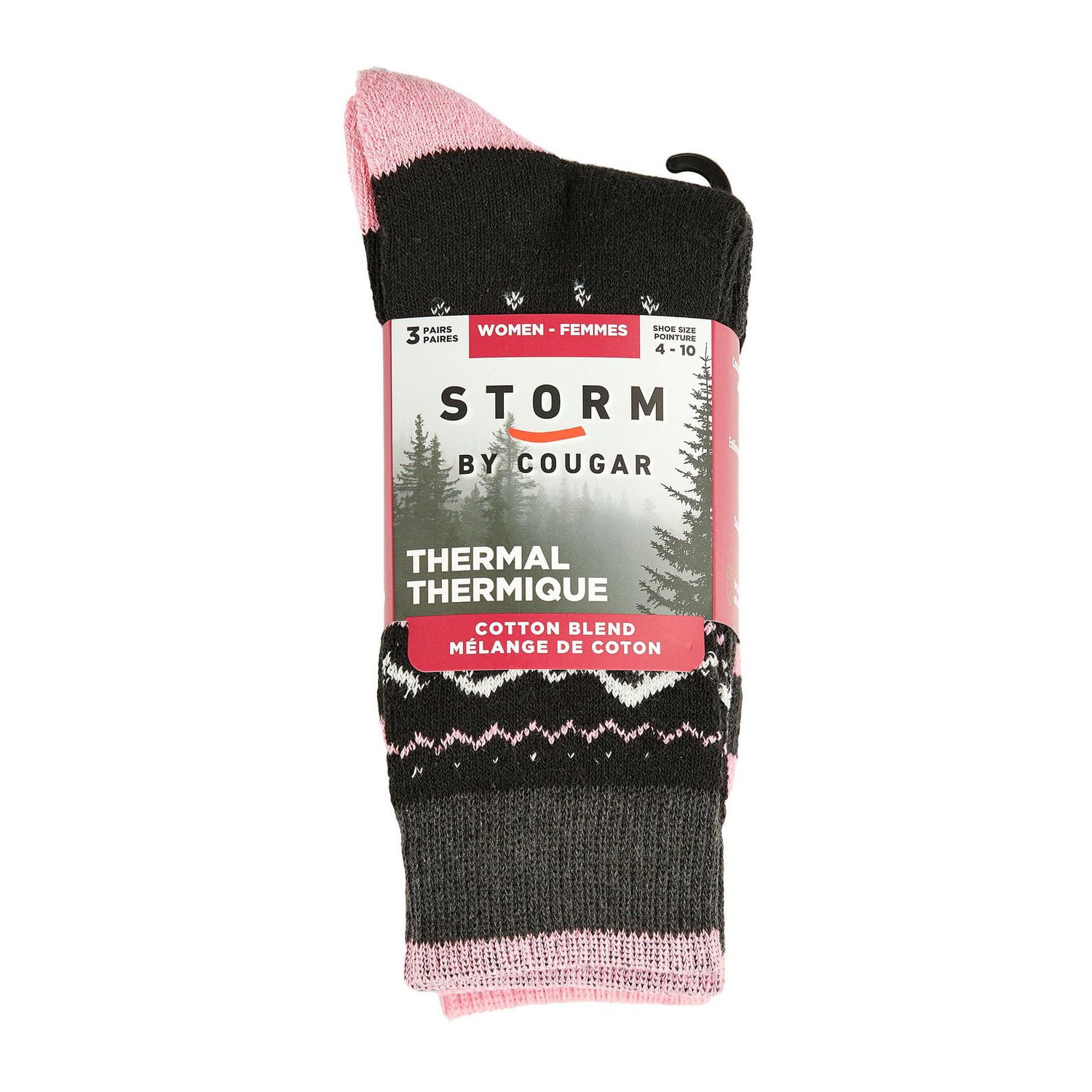 Click here for Storm By Cougar Womens Thermal Cotton Crew Sock 3-... prices