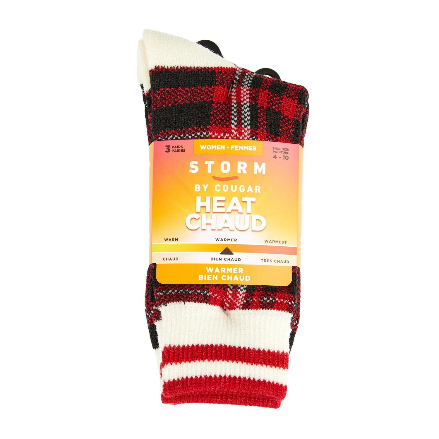 Click here for Storm By Cougar Womens Thermal Heat Crew Sock 3-Pa... prices