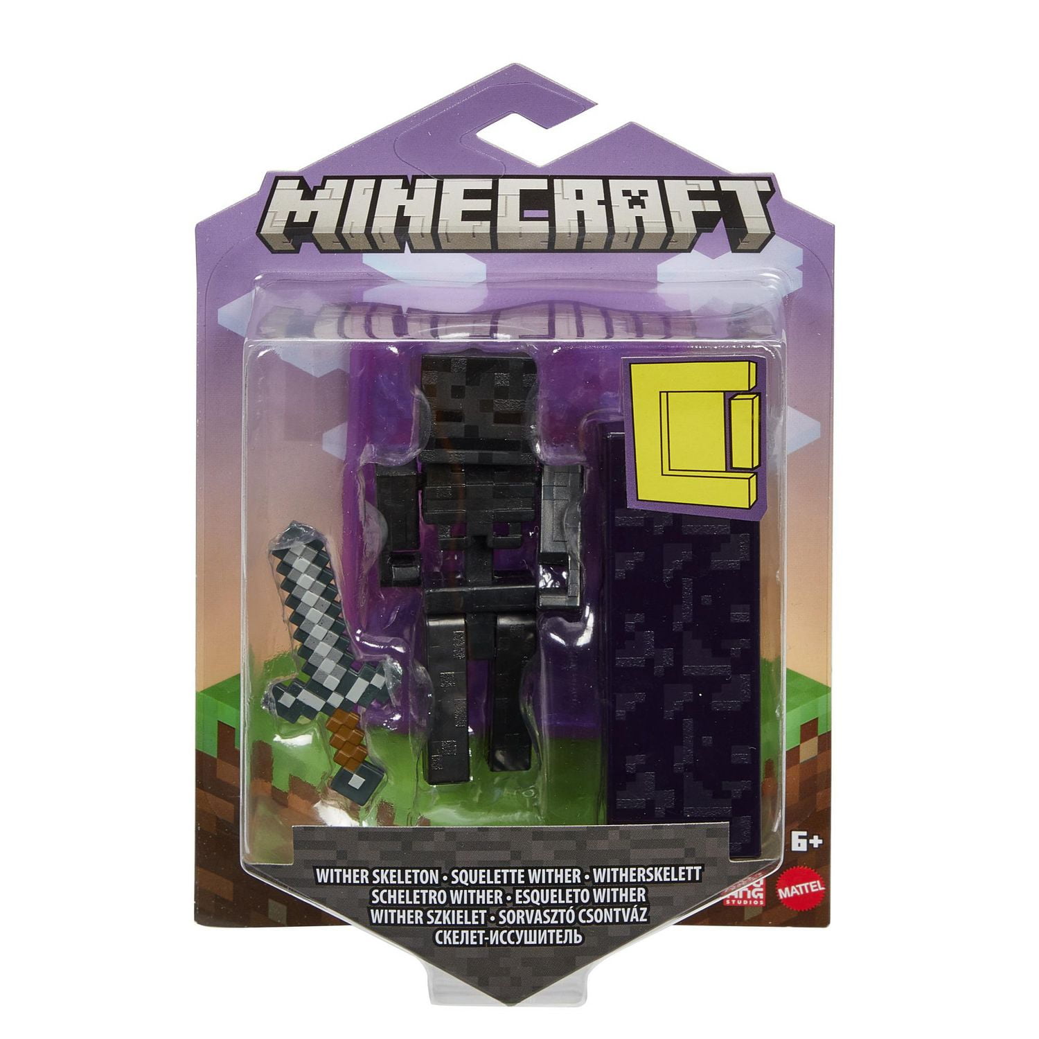Minecraft Craft A Block Wither Skeleton Figure Authentic Character Based on the Video Game