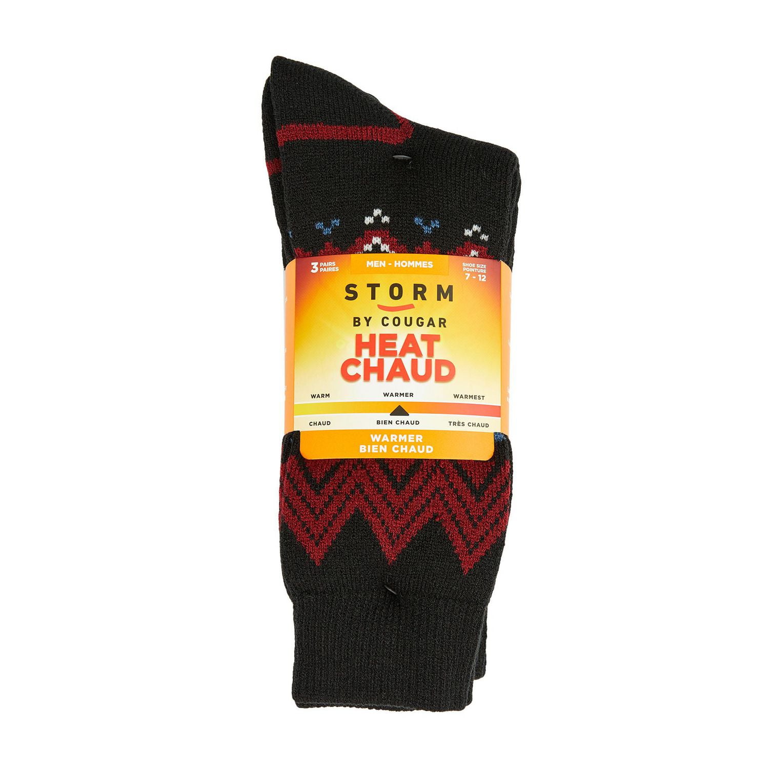 Click here for Storm By Cougar Mens 3 Pair Pack Heat Crew Socks 7... prices