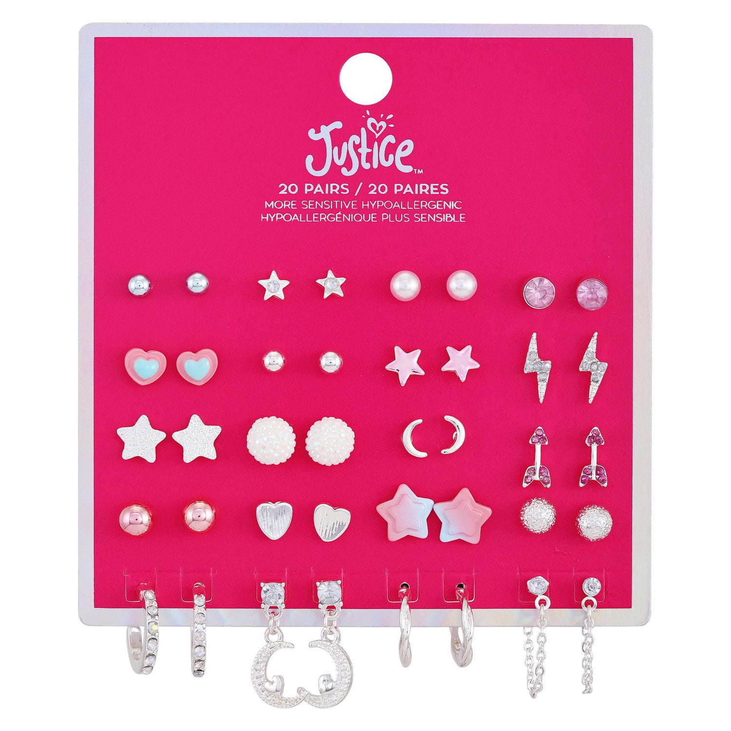 Click here for Justice Earrings Set One Size prices