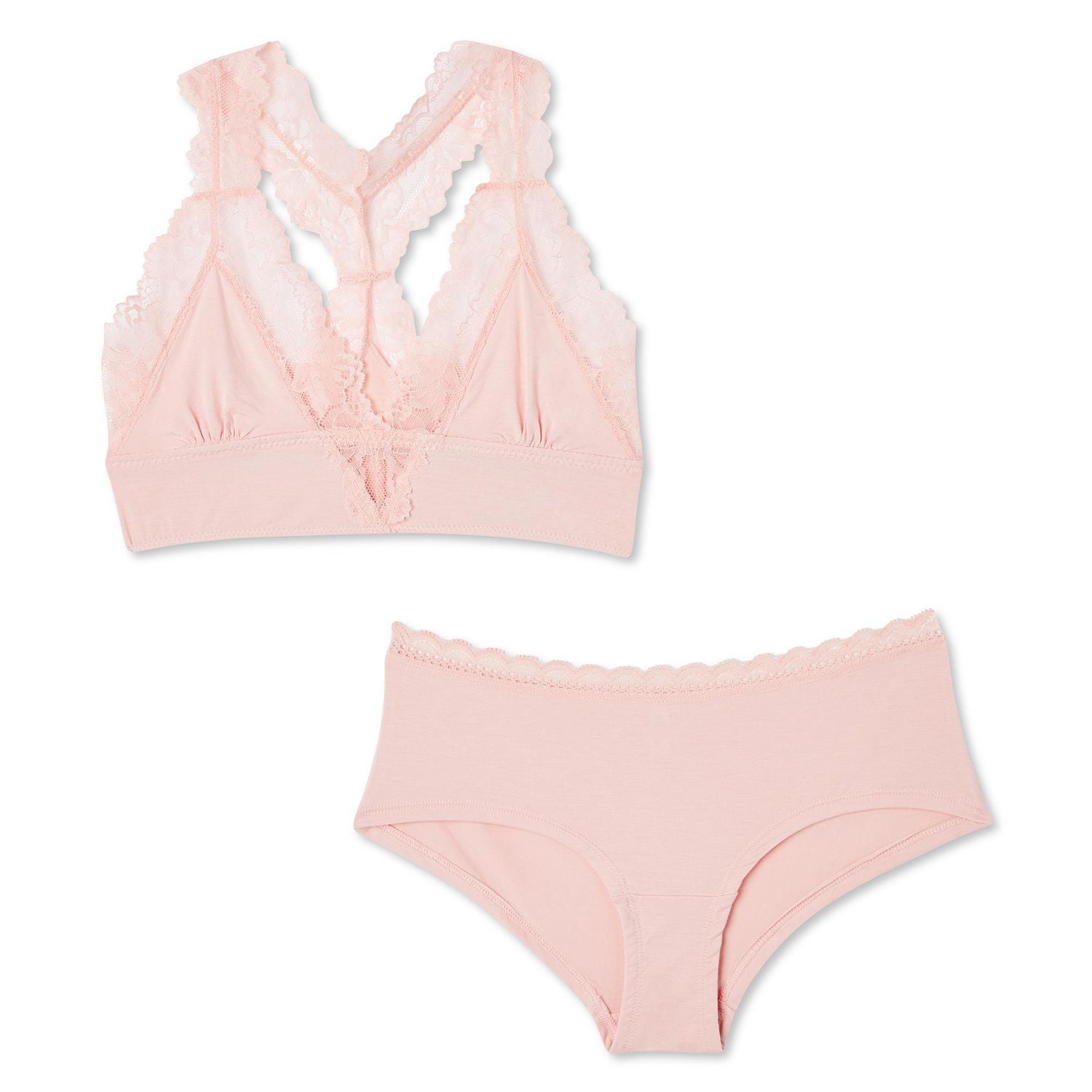 Click here for Unbranded George Womens Lace Bralette And Hipster... prices