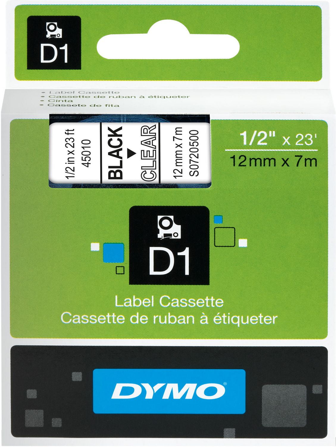 Click here for Dymo D1 Standard 45010 Label Maker Tape  0.5W  Bla... prices