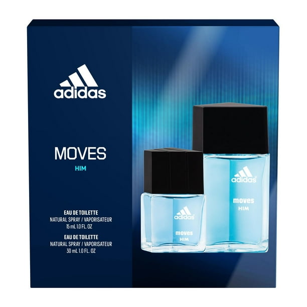 Adidas - Moves for Him Gift Set for Men: Eau de Toilette 15ml + Eau de ...