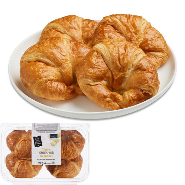 Your Fresh Market Classic All Butter Croissants, 4 croissants, 260 g ...