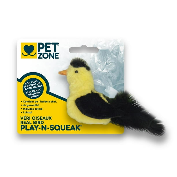Pet Zone Play'nsqueak Bird CAT Toy, Play'n Squeak Bird toy for cats ...