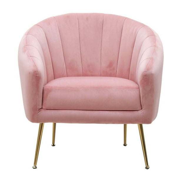 Heavenly Collection Glam Pink Accent Chair - Walmart.ca
