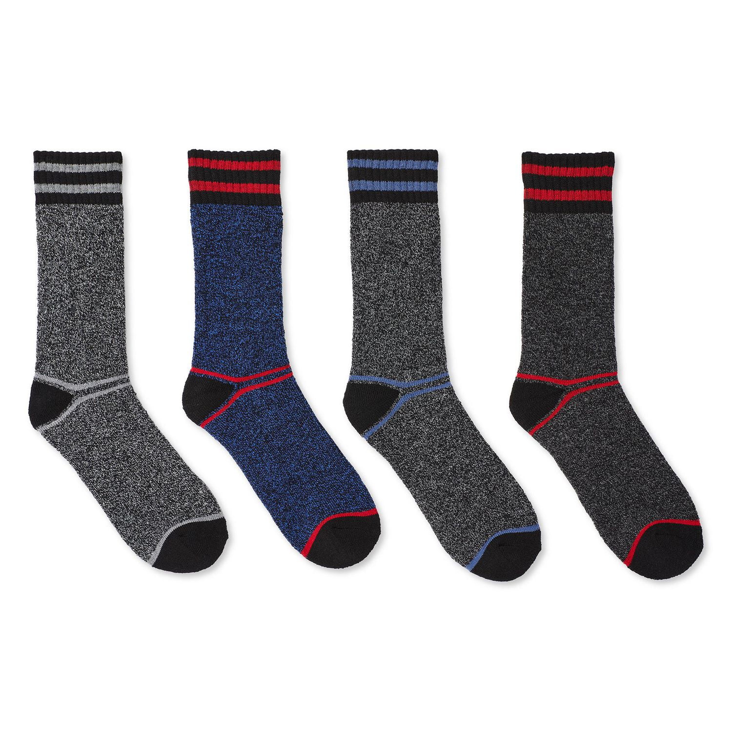 Click here for Athletic Works Mens Crew Boot Socks 4-Pack 7-11 prices
